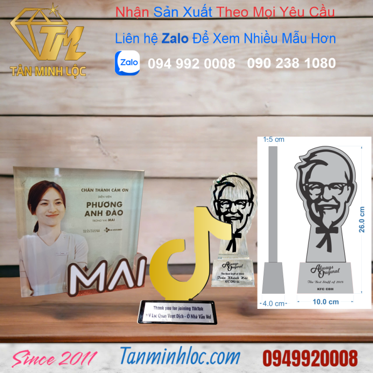 Kỷ Niệm Chương, Tân Minh Lộc >15 Năm Sản Xuất Theo Yêu Cầu